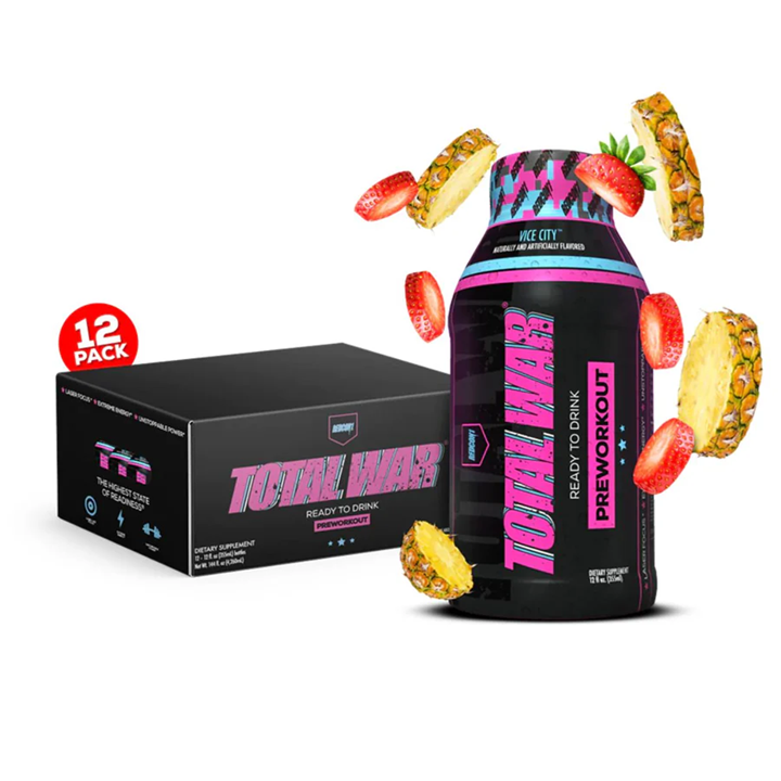TOTAL WAR Pre Workout RTD (Boxed 12 Pack) Vice City – Ultimate Fitness ...