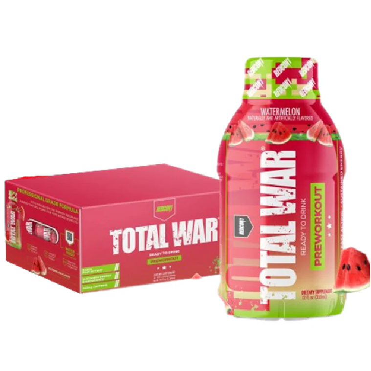 TOTAL WAR Pre Workout RTD (Boxed 12 Pack) Watermelon – Ultimate Fitness ...